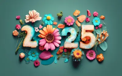Free download Bright Floral 2025 Year Design CC0